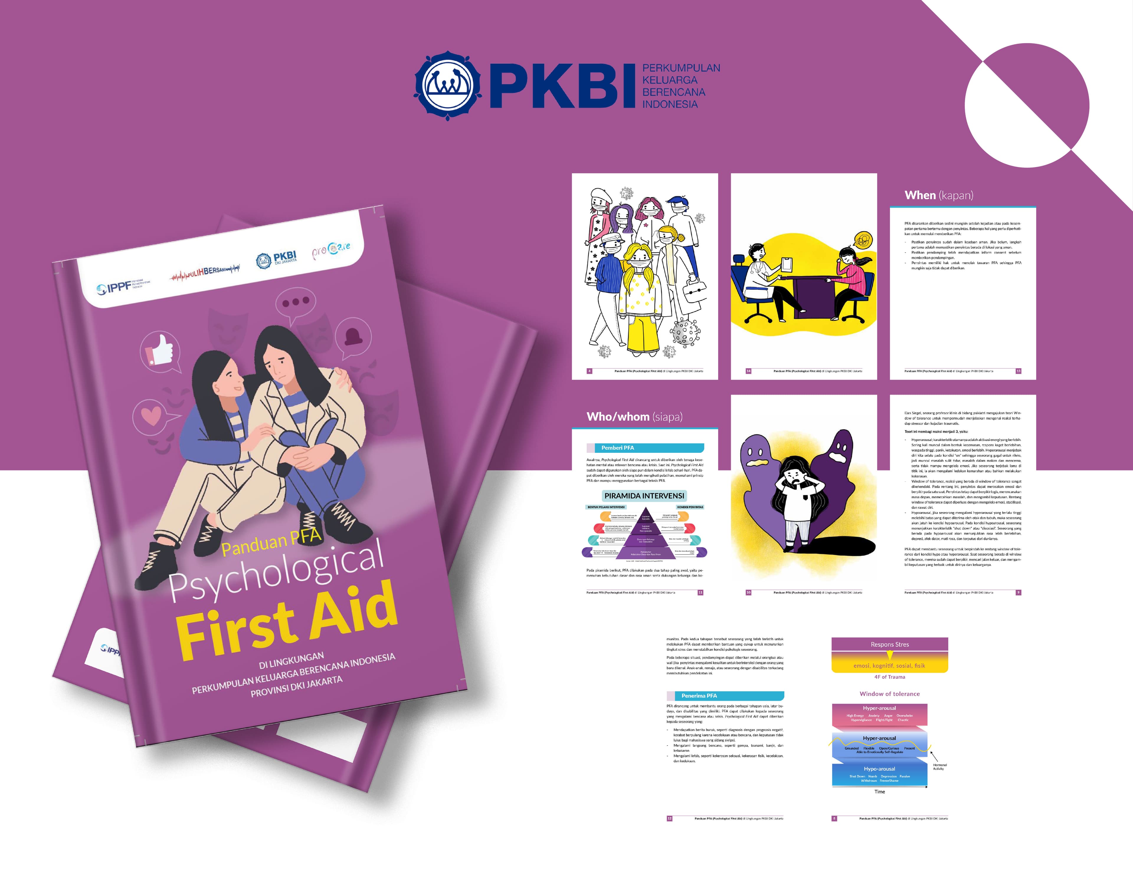 Desain Buku Panduan Psychological First Aid - PKBI | Our Works ...